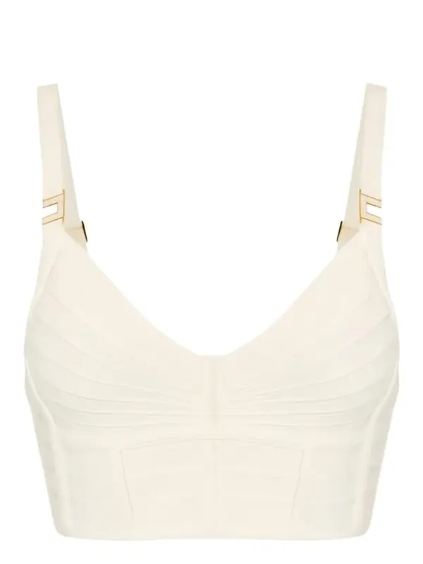Elisabetta Franchi Bandage Bra Top - White