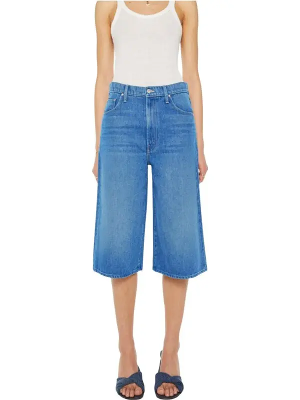 MOTHER High-waist Denim Bermuda Shorts - Blue