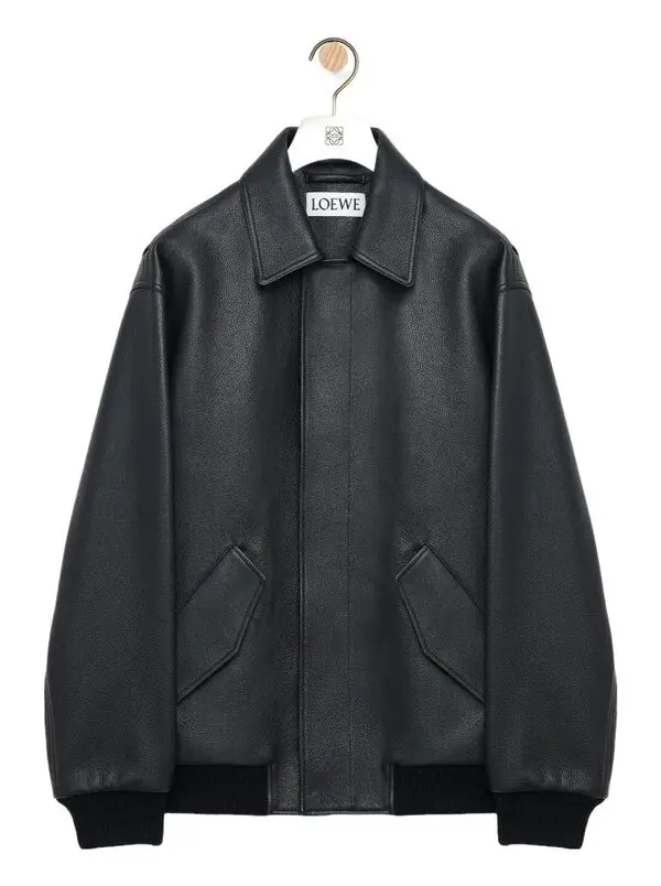 Loewe Nappa Calfskin Bomber Jacket - Black