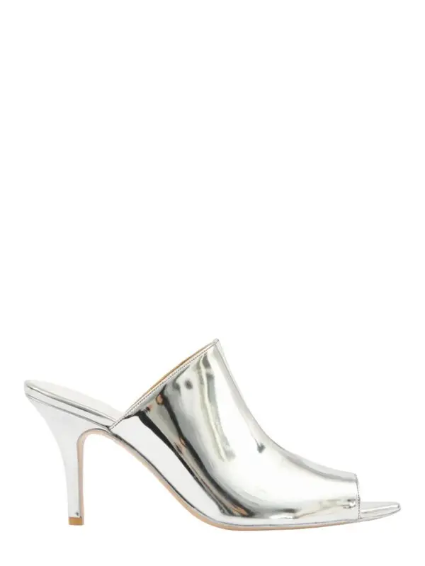 MAISON MARGIELA Metallic-effect Stiletto Mules - Silver