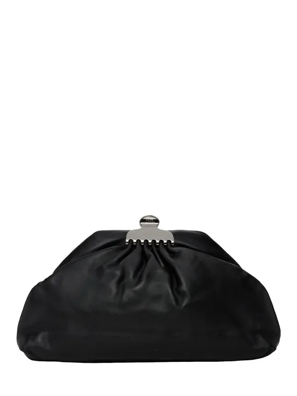 Marc Jacobs Pleated Clutch - Black