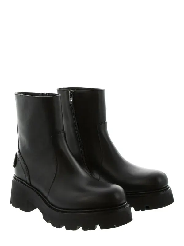 Celine Triomphe Rangers Zipped Boot In Calfskin - Black