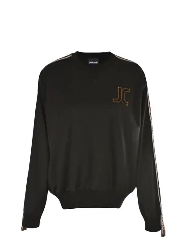 Just Cavalli Long Sleeve Hoodie - Black