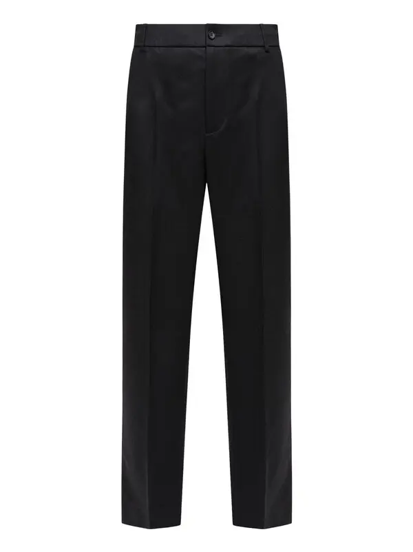 Moncler Flannel Tailored Trousers - Black