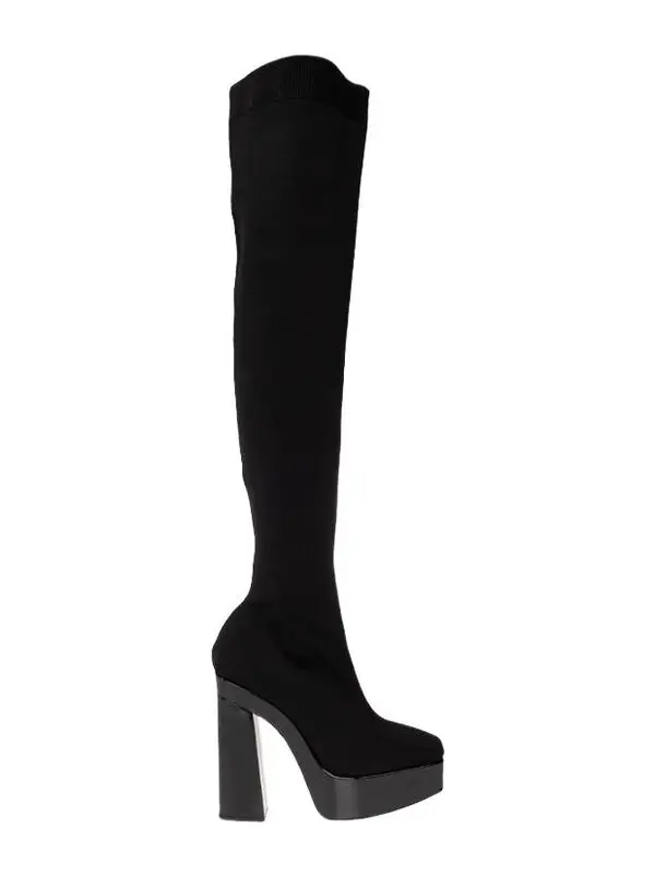 JIMMY CHOO Giome 140mm Over-the-knee Platform Boots - Black
