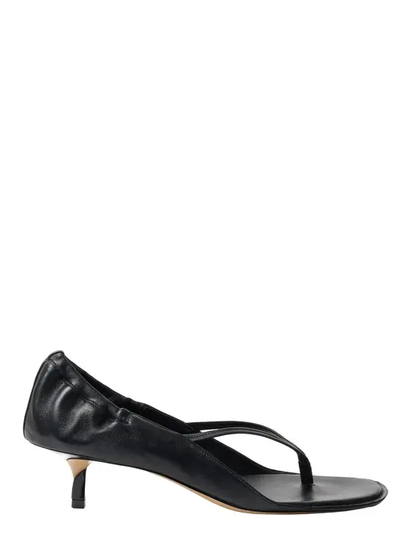 Jacquemus Thong Detail Sandals - Black