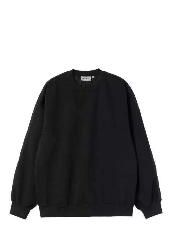 Carhartt Work In Progress Quilted Logo Back Sweater - Black