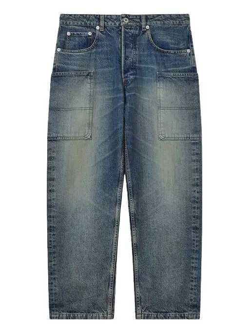 Kenzo Cargo Monkey Fit Jeans - Stone Blue