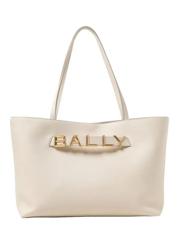 Bally Letter Logo Handbag - Nude
