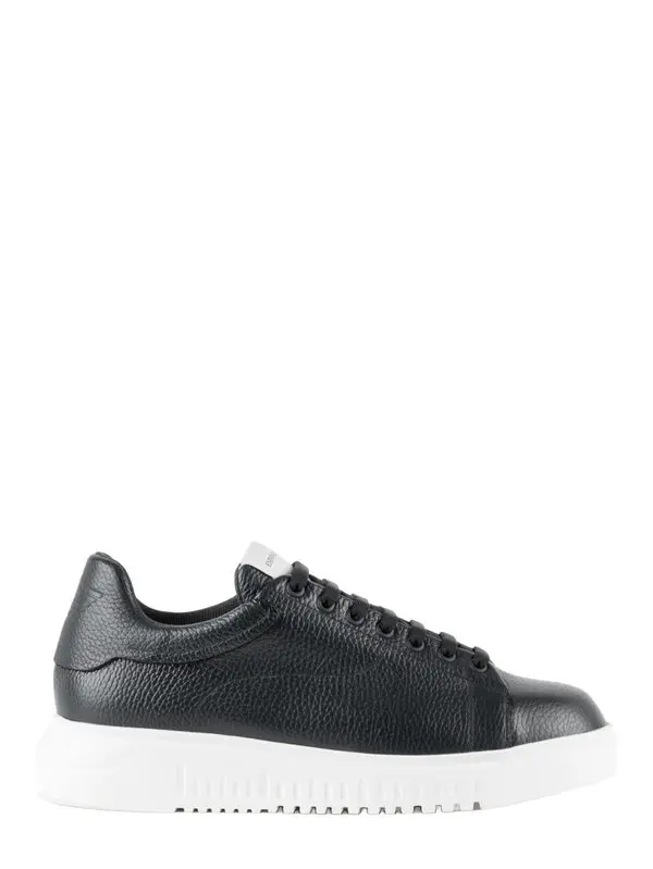 Emporio Armani Lace-up Sneakers - Lacing Low-cut Round-head Platform Casual Shoes