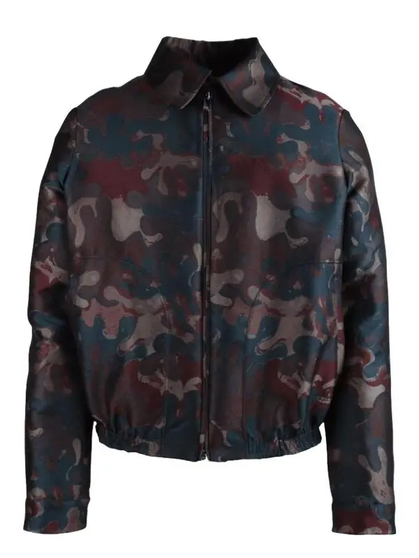 Dior Logo Print Casual Jacket - Black