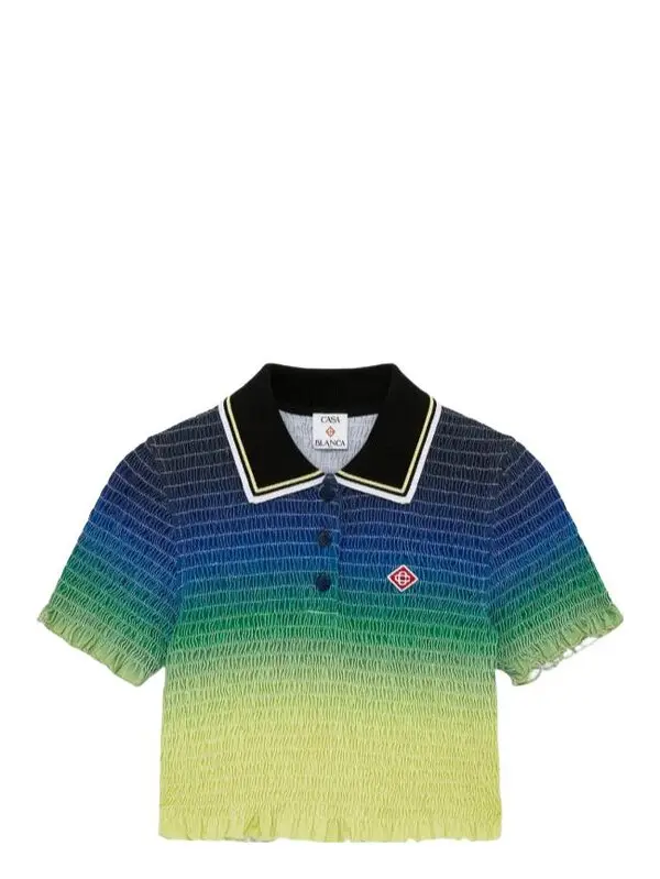 Casablanca Gradient Diamond Logo Polo Shirt - Color