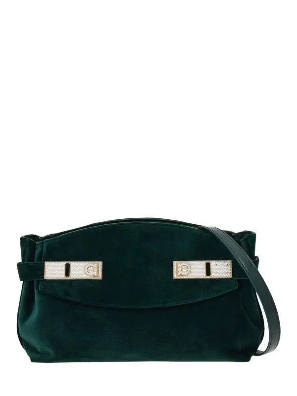 FERRAGAMO Hug Soft Crossbody Bag - Moss Green