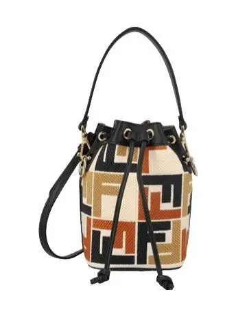 Fendi Ff Monogram Drawstring Bucket Bag - Color