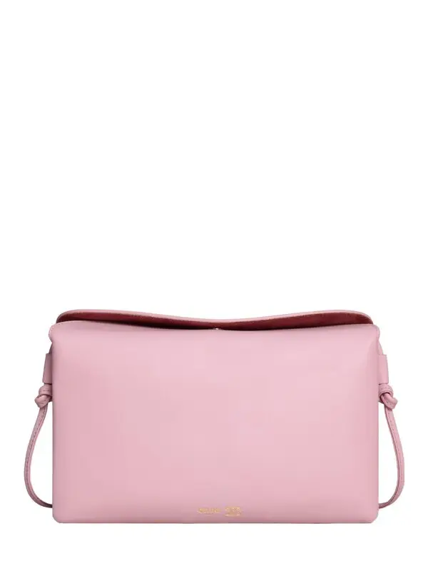 Celine Trio Flap In Smooth Lambskin - Dirty Pink