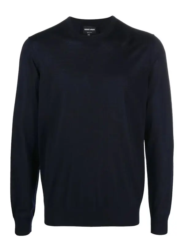 Giorgio Armani Round-neck Jumper - Black
