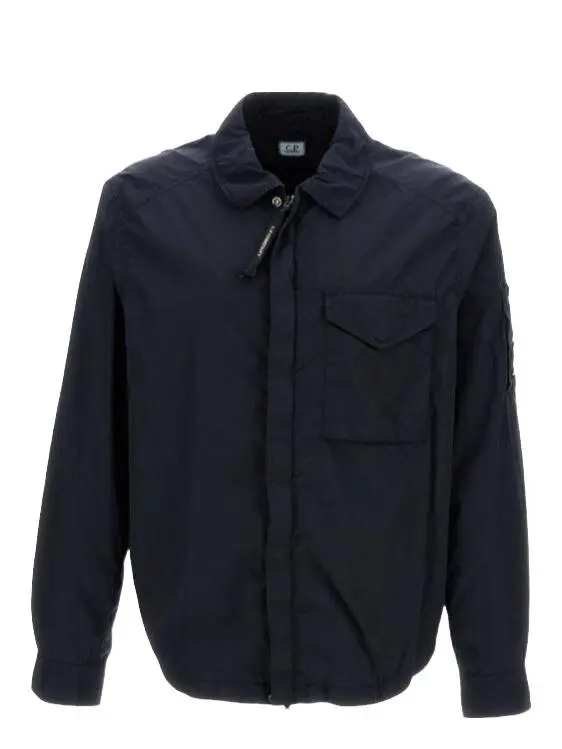 C.P. COMPANY Chrome Zipped Lens Jacket - Black