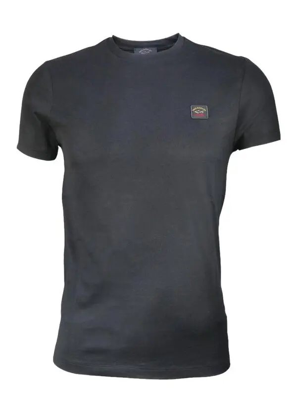 PAUL  SHARK Logo Patch T-shirt - Black