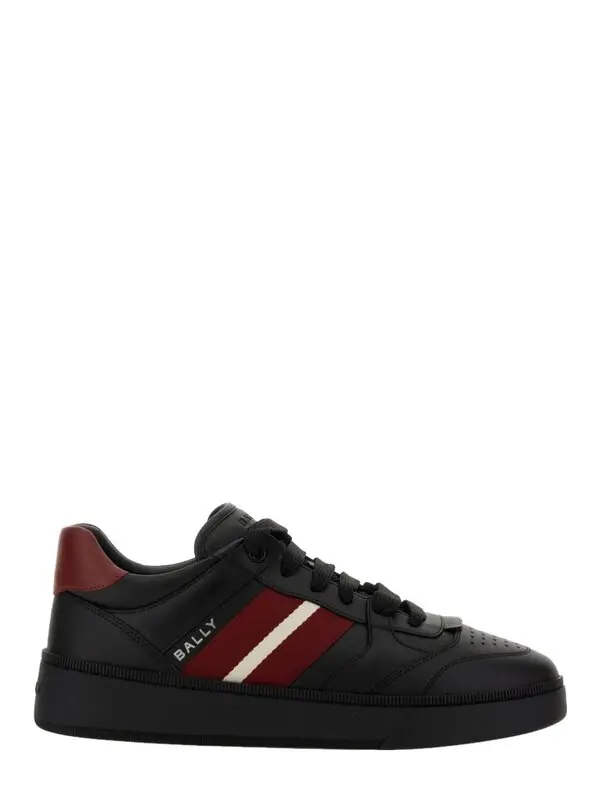 Bally Round Toe Lace-up Sneakers - Black