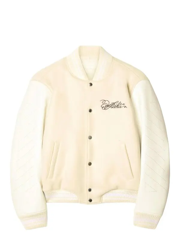 Off-White Rose Valley Bomber Jacket - Neutrals