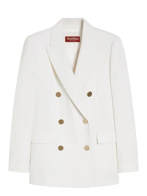 Max Mara Edicola Double-breasted Blazer - White