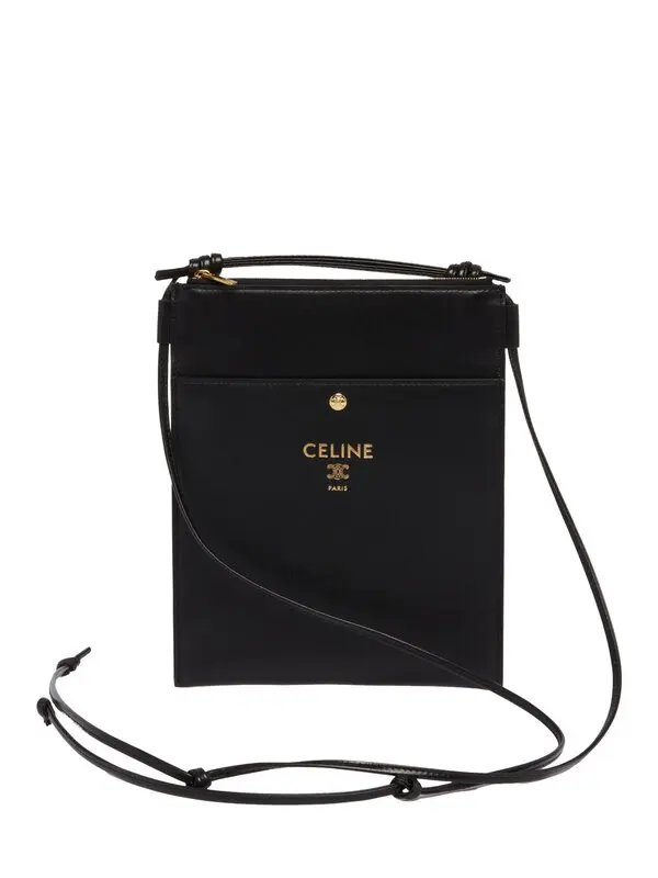 Celine Sharp Pouch In Smooth Lambskin - Black