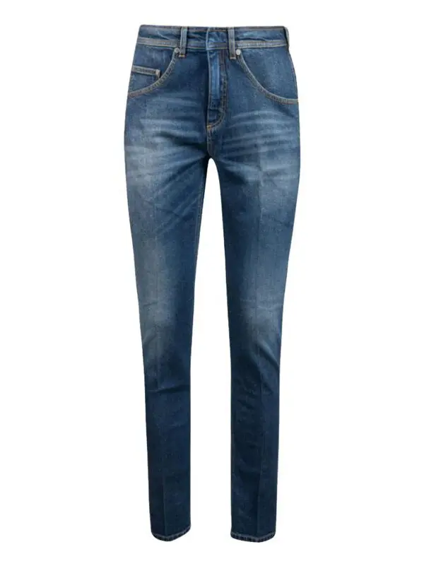 Neil Barrett Slim Fit Logo Jeans - Blue