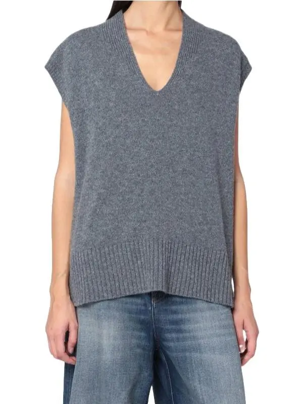 ROBERTO COLLINA V-neck Knit Vest - Multicolor