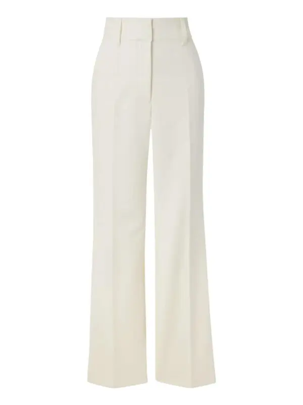 Gabriela Hearst Cecilia Tailored Trousers With Belt Loops - Ivory