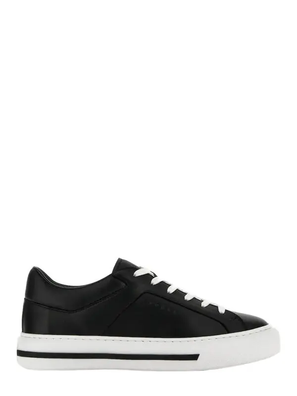 Hogan Rebel Lace-up Sneakers With Colorblock Detail - Black