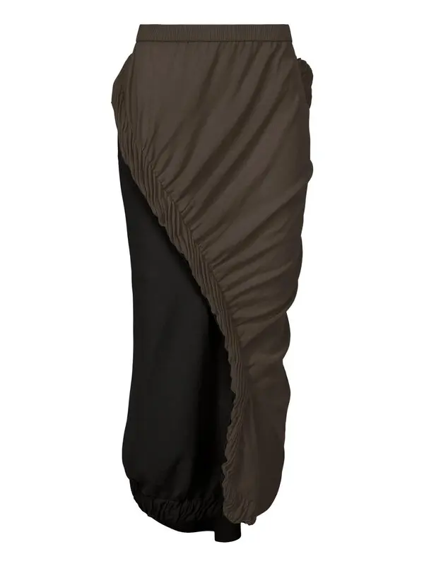 Issey Miyake Asymmetric Midi Skirt - Black