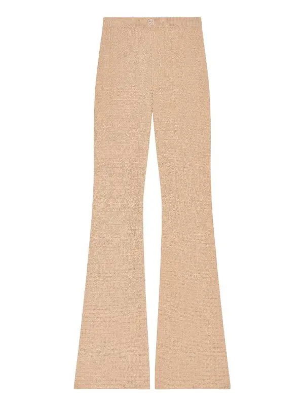 Givenchy 4g Jacquard Flared Trousers - Brown