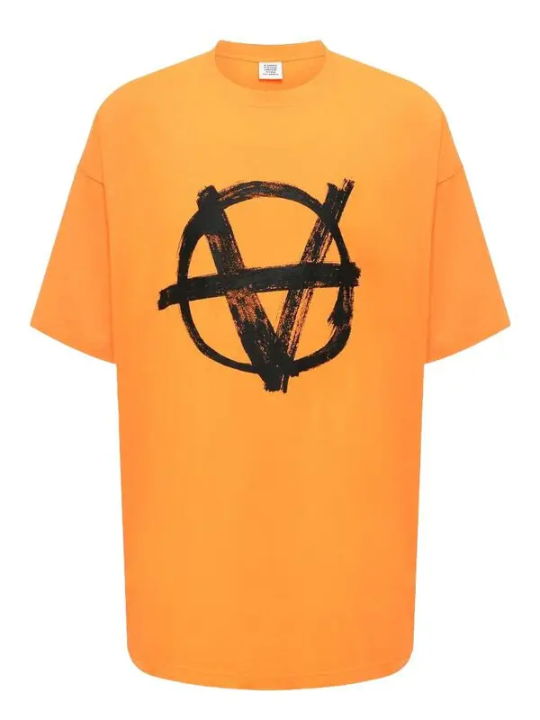 Vetements Logo Logo T-shirt - Orange