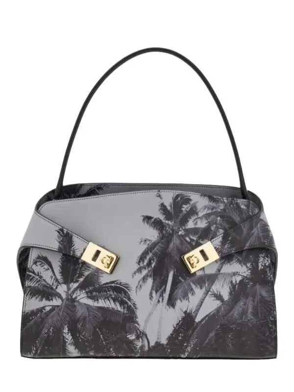FERRAGAMO Hug Soft Shoulder Bag - Black
