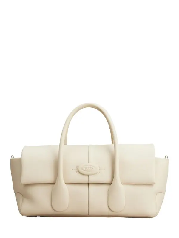 TOD'S Di Logo Patch Tote Bag - Nude