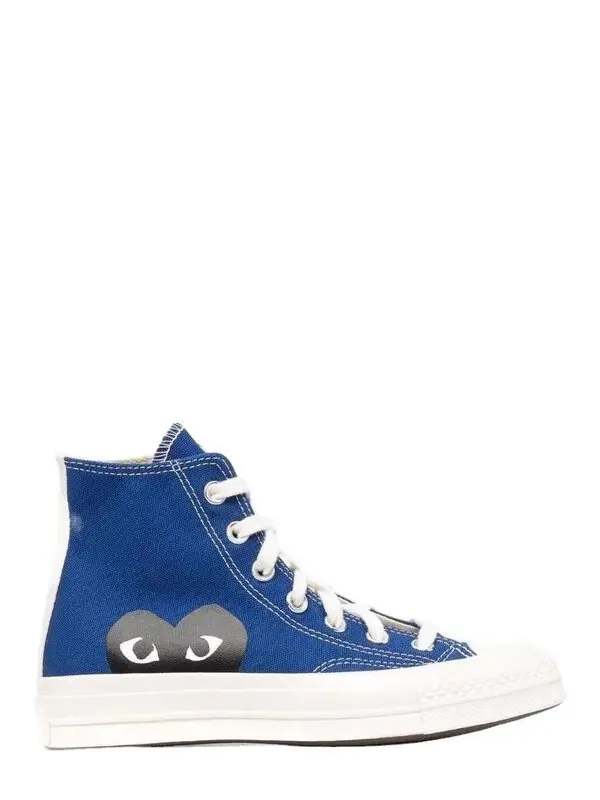 CONVERSE X COMME DES GARONS PLAY Big Heart High Top Sneakers - Blue