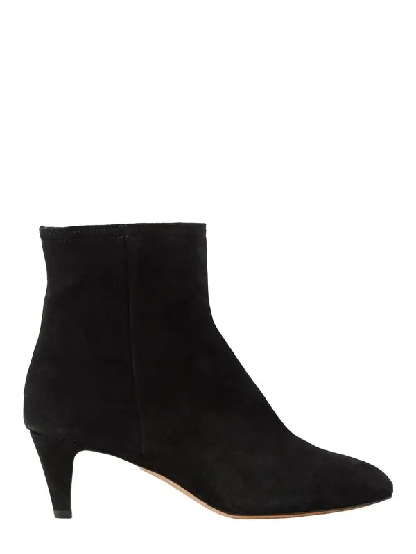 Isabel Marant Étoile Deone Suede Leather Low Boots - Black