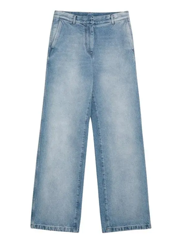 Dries Van Noten Belt-loop Jeans - Light Blue