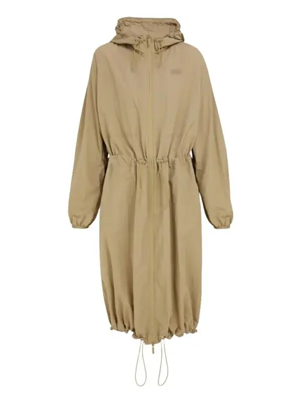 FERRAGAMO Technical Hooded Parka - Nude