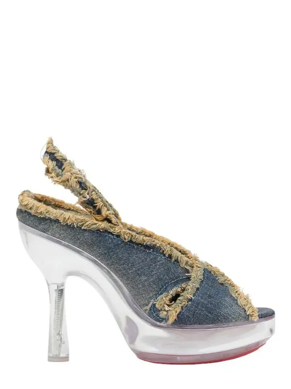 DIESEL® 120mm D-lake Platform Sdl Sandals - Denim Blue