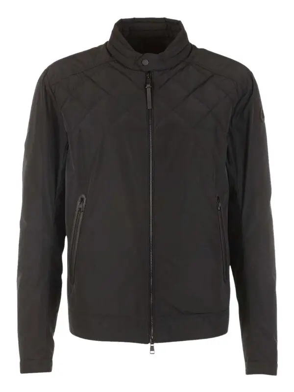 Moncler Logo Patch Quilted Puffer Jacket - Black