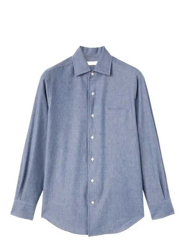 Loro Piana André Shirt - Chambray Blue