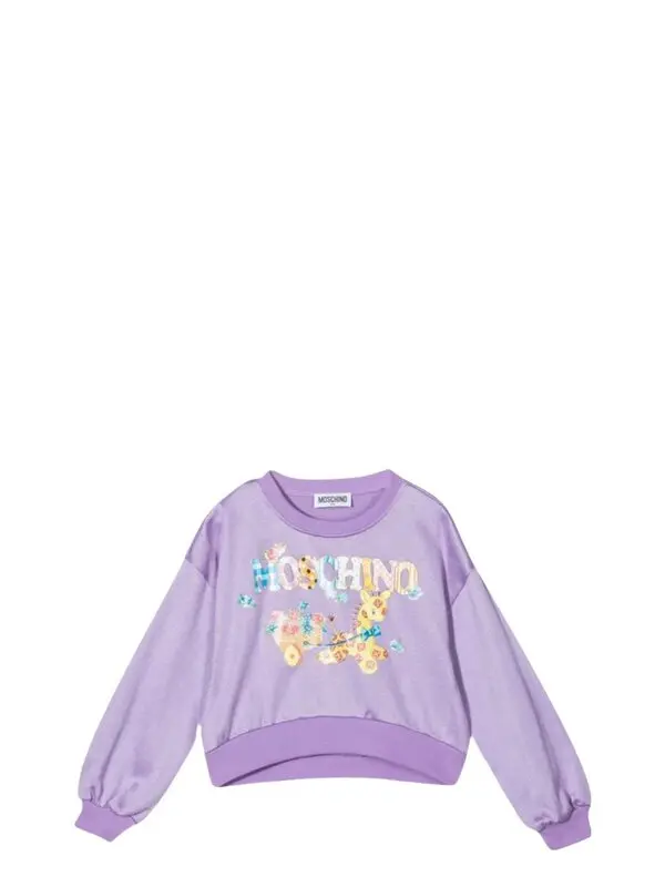 Moschino Giraffe-print Sweatshirt - Lavender