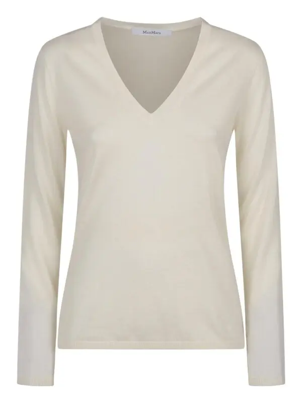 Max Mara V-neck Long-sleeve Top - No