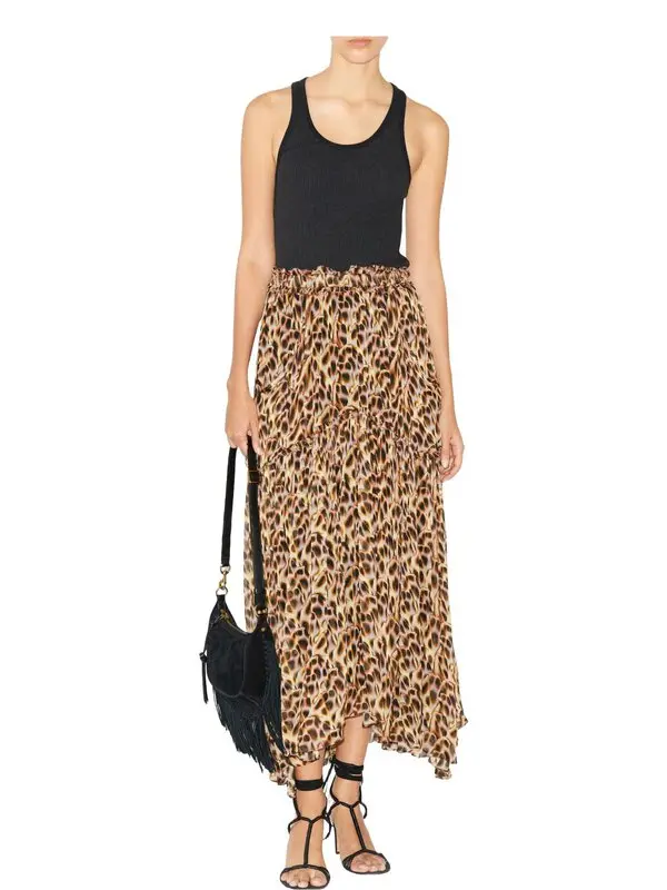Isabel Marant Étoile Veronique High-waist Pleated Midi Skirt - Brown