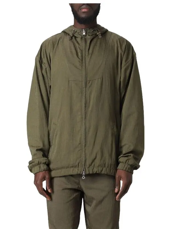 DIESEL® Logo-jacquard Zip-up Hooded Jacket - Green