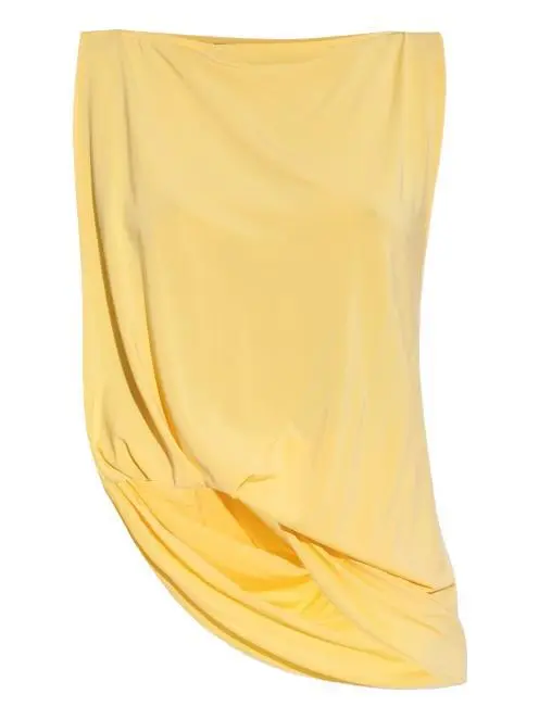 Jacquemus Le Haut Peplo Twist Detailed Sleeveless Top - Yellow
