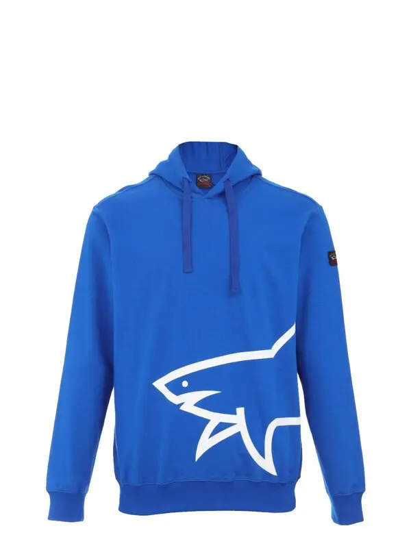 PAUL  SHARK Paul & Shark Logo Detail Hoodie - Blue