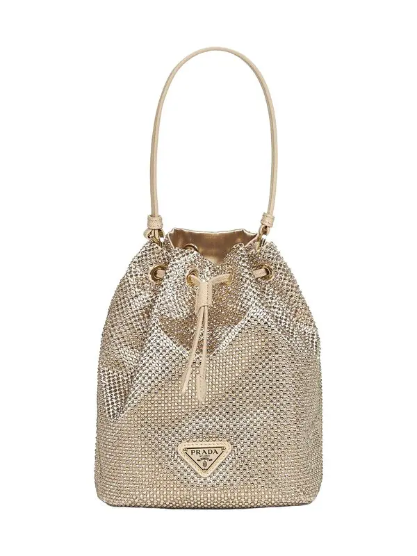 Prada Re-edition 1978 Drawstring Bucket Bag - Nude