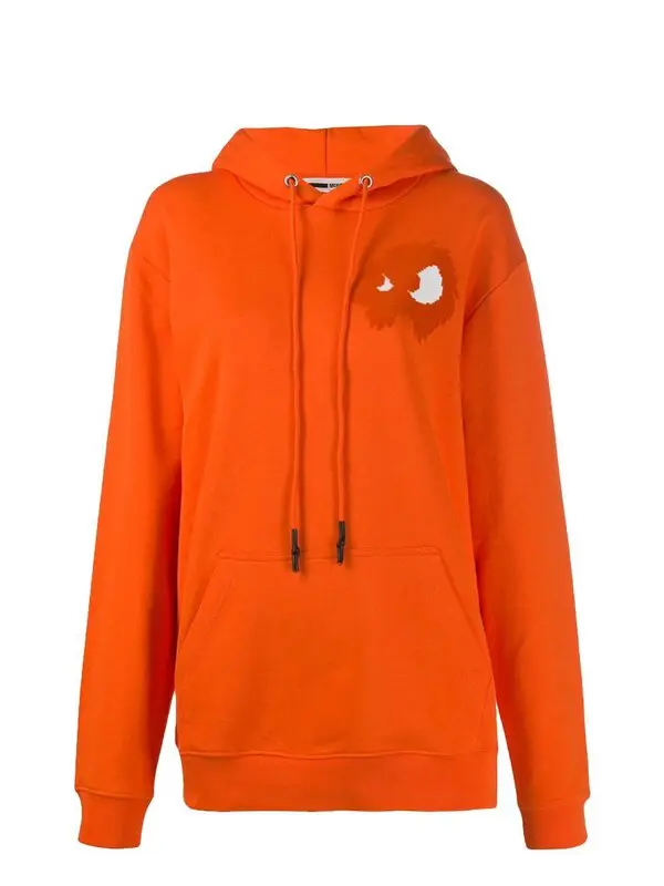 Alexander McQueen Printed Hooded Hoodie - Red